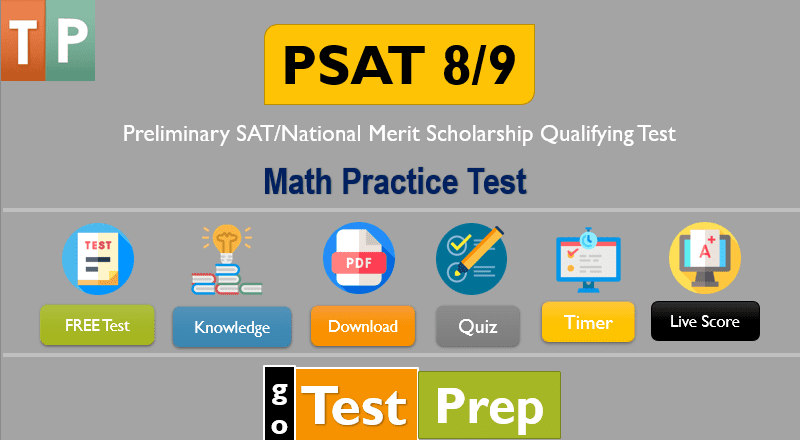 PSAT 8 9 Math Practice Test 2022 38 Questions And Answers 